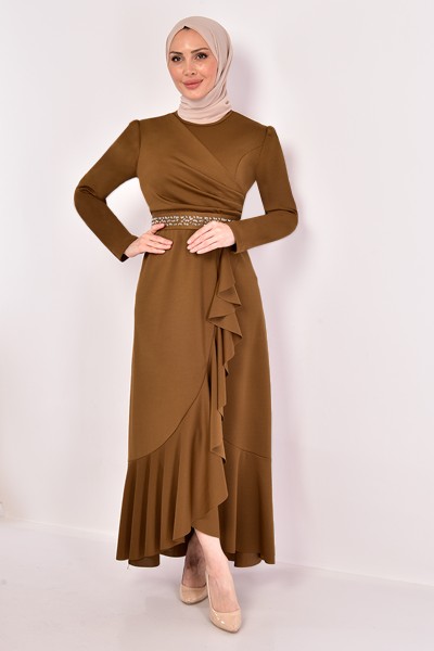 Belted Dress Open Taba